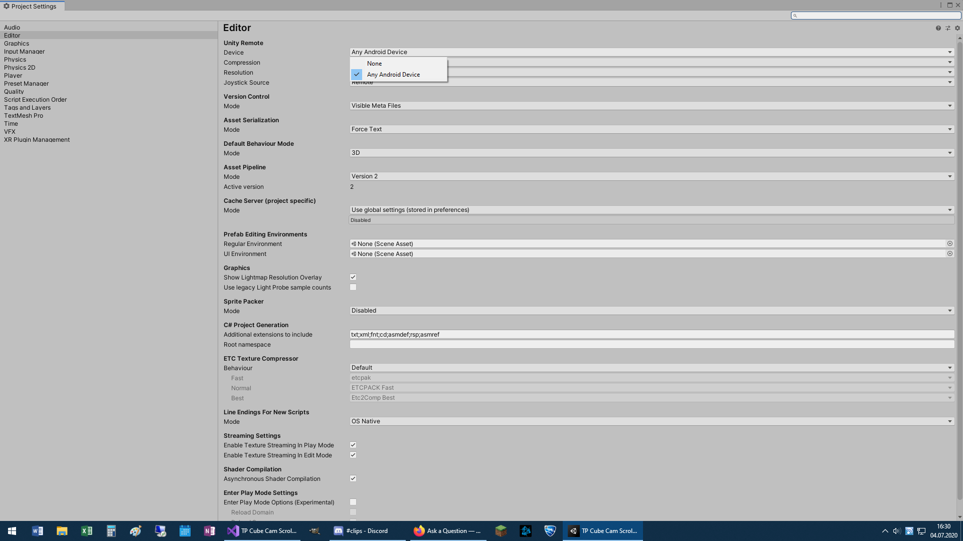 Unity Remote Problem — Brackeys Forum